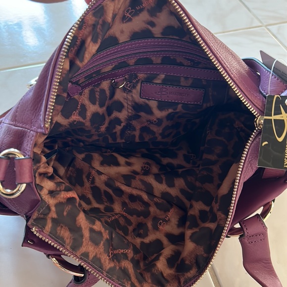 b. makowsky | Bags | Purple Genuine Leather B Makowsky Handbag | Poshmark